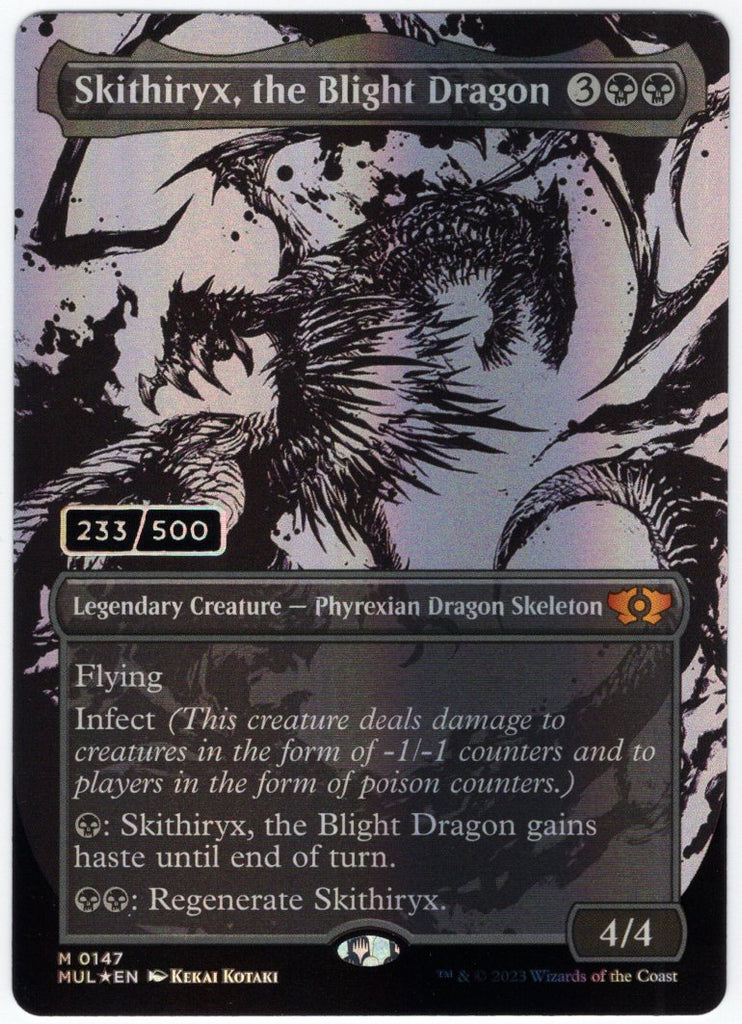 Skithiryx, the Blight Dragon 233/500 Serialized -March of the Machine: